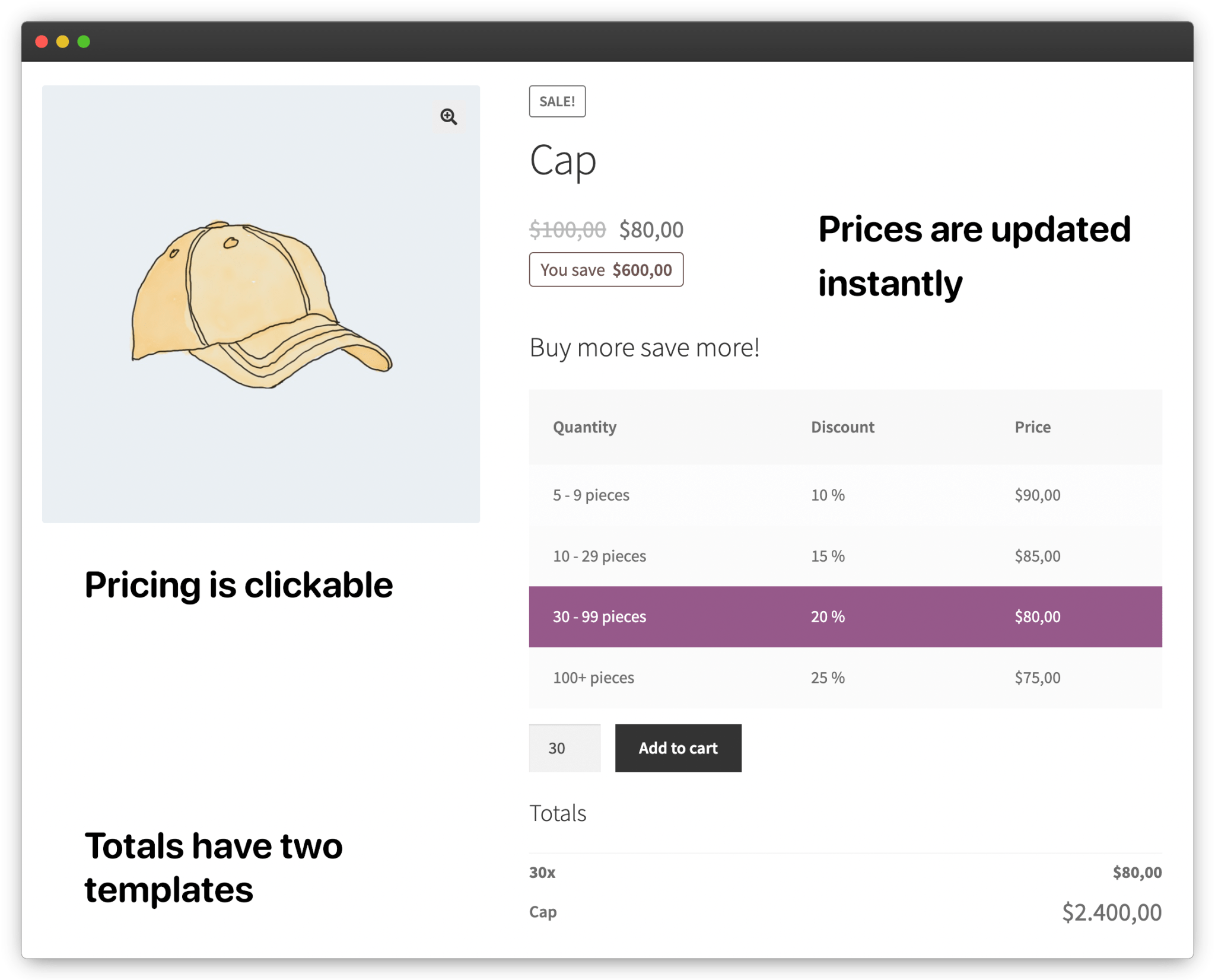 Tiered Pricing Table for WooCommerce | Quantity-Based Discounts ...