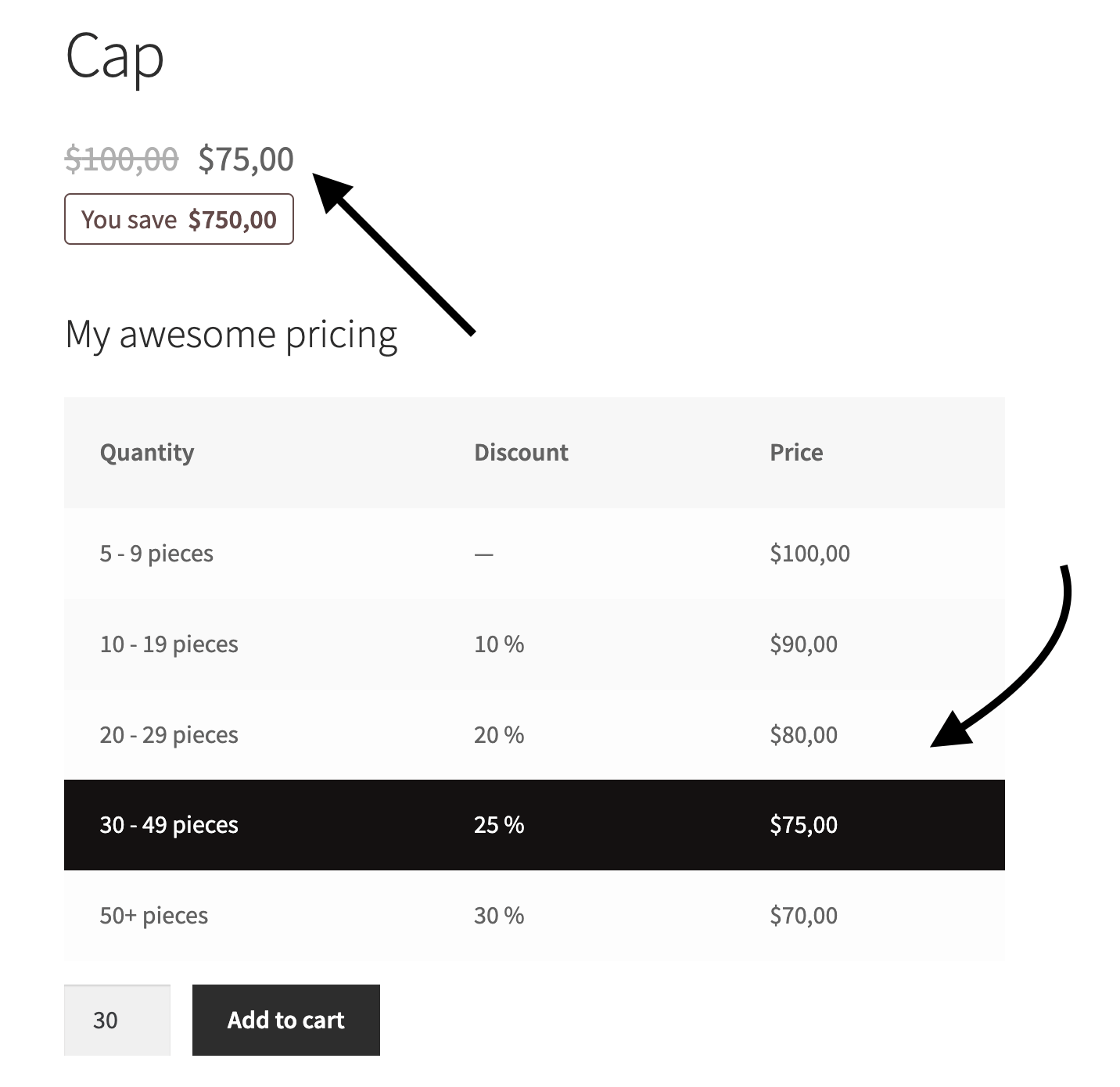 📖 User Documentation - Tiered Pricing Table for WooCommerce